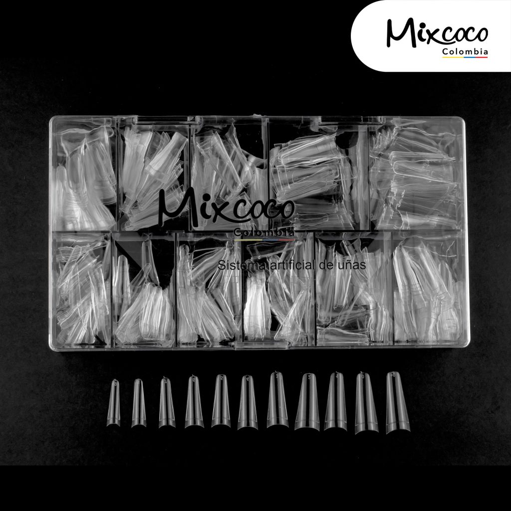 Caja Tips Extensión Coffin Corta Mixcoco - Mixcoco Colombia