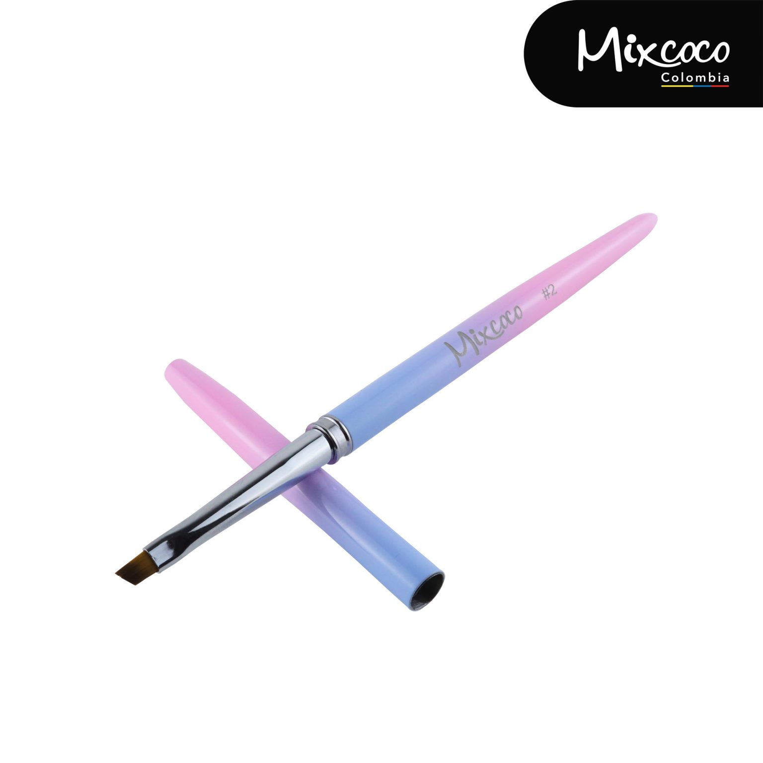 Pincel Diagonal Color Pastel #2 Mixcoco - Mixcoco Colombia