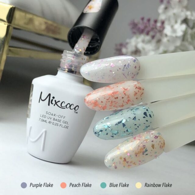 Flakes Base Gel Mixcoco 7.5ml Esmalte Semipermanente - Mixcoco Colombia
