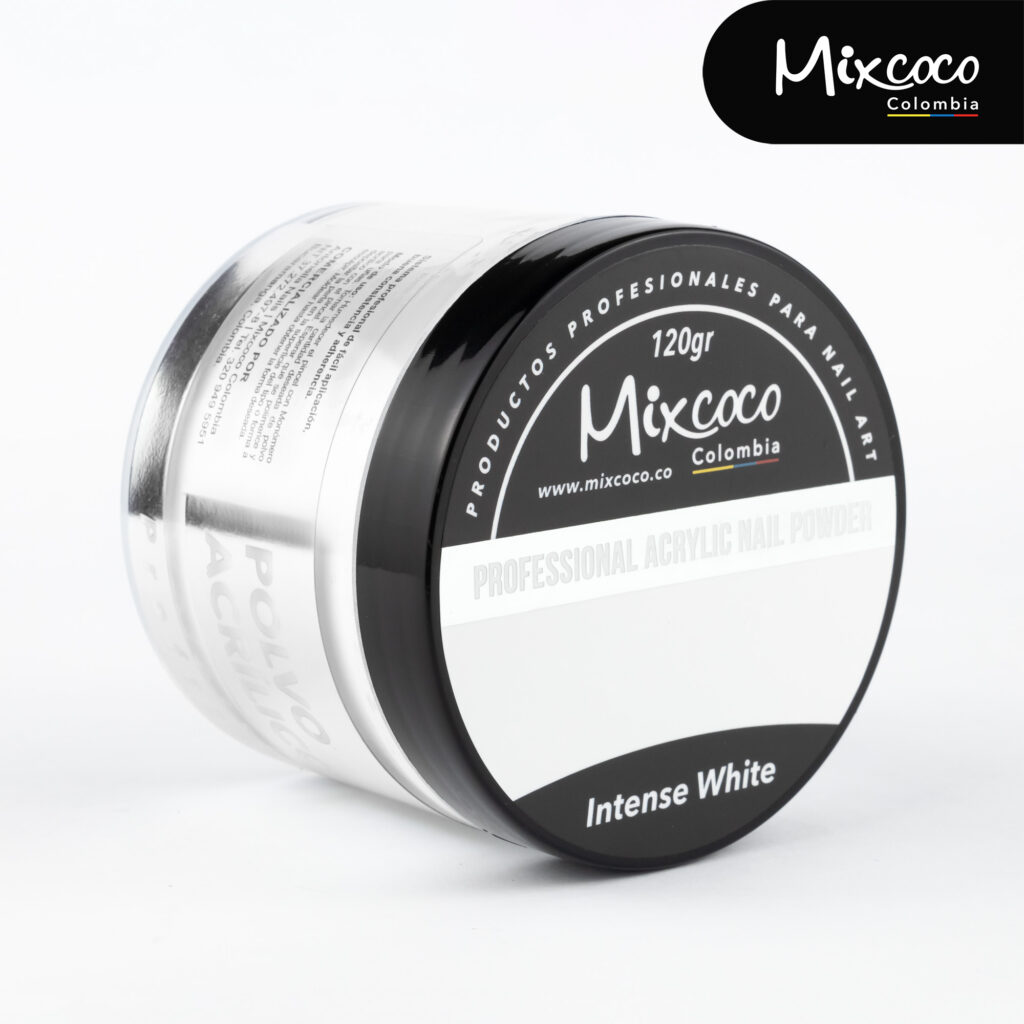Polvo Acrílico Blanco 120gr Mixcoco USA Pro - Mixcoco Colombia