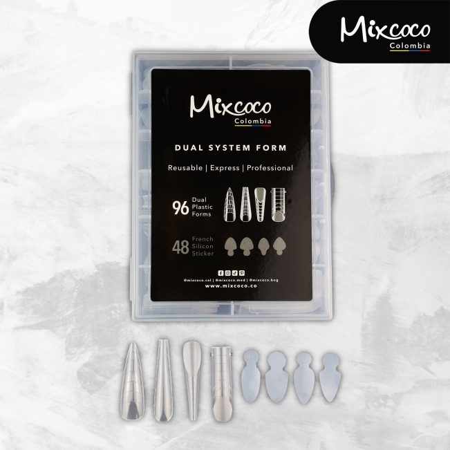 Molde Dual Completo Puntas Variadas Con Guía Silicon French - Mixcoco ...