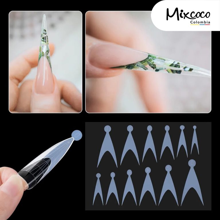 Molde Dual Completo Puntas Variadas Con Guía Silicon French - Mixcoco ...